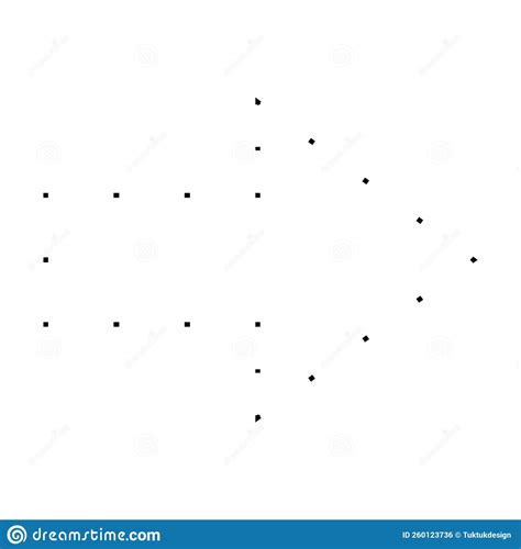 Arrow Shape Dotted Symbol Vector Icon For Creative Graphic Design Ui