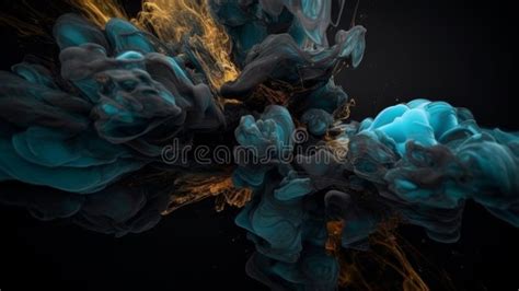 Experience The Mesmerizing Blend Of Vibrant And Dynamic Colors With An Ink Swirl Explosion In