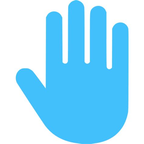 Caribbean Blue Hand Cursor Icon Free Caribbean Blue Cursor Icons