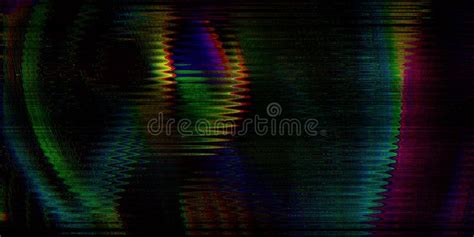 Digital Glitch And Distortion Noise Effect Panoramic Banner Futuristic