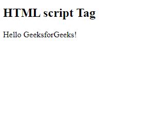 HTML Tag GeeksforGeeks