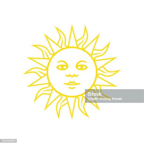 그래픽 및 웹 디자인 현대 간단한 벡터 기호에 대 한 흰색 바탕에 태양 아이콘입니다 인터넷 개념입니다 웹사이트 디자인 웹 버튼 또는 모바일 앱에 대 한 최신 유행 기호입니다