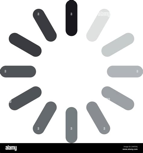 Processing Icon Circular Loader Loading Progress Indicator Stock Vector Image Art Alamy