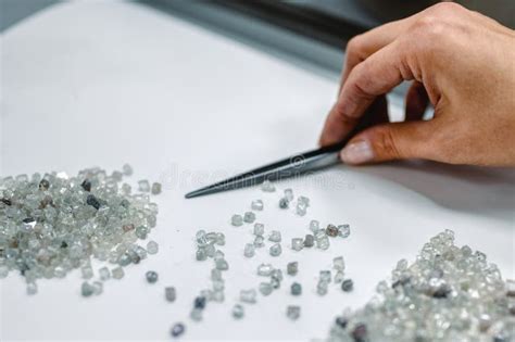 Sorting Of Diamonds Stock Image Image Of Dealer Luxury 123661957