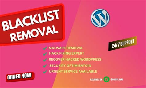 remove blacklist clean malware and wordpress by nusrat raka fiverr