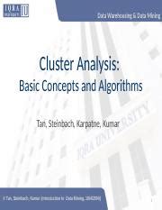 Cluster Analysis: Basic Concepts and Algorithms | Course Hero