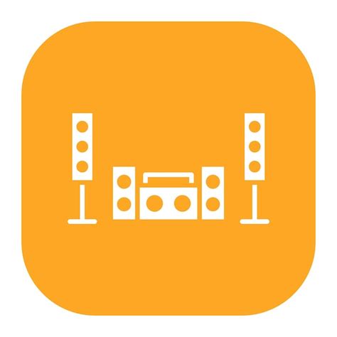 Premium Vector Sound System Vector Illustration