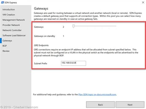 getting started with software defined networking in windows server 2019