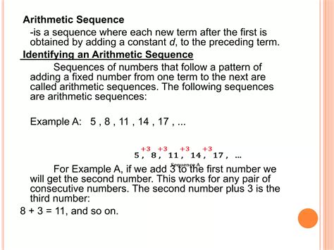 Arithmetic Sequence Pptx Arithmetic Sequence Pptx