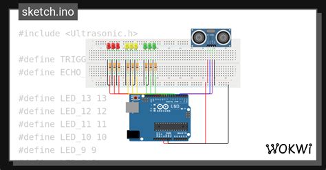 Teste Ultrassonico Wokwi Esp32 Stm32 Arduino Simulator