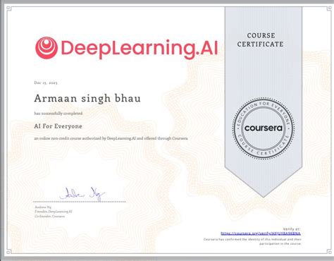 armaan singh bhau on linkedin aiforeveryone coursera
