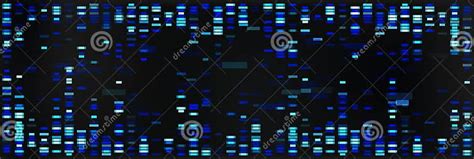 Dna Sequence Map With Genetic Data Pattern Abstract Chromosome Visualization For Medical Test