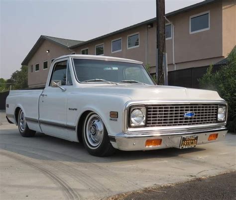Classic White Chevy C10 Truck