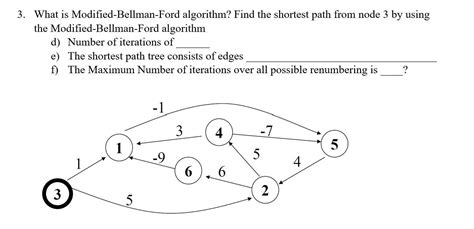 3 what is modified bellman ford algorithm find the