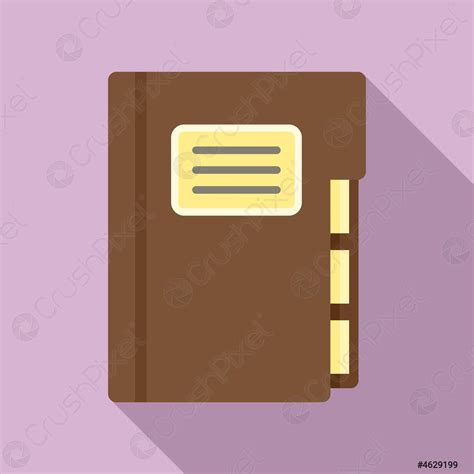 Syllabus Paper Folder Icon Flat Style Stock Vector 4629199 Crushpixel