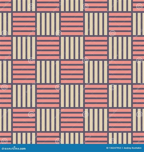 Vector Seamless Pattern Of Intertwined Stripes Modern Stylish Texture Regularly Repeating