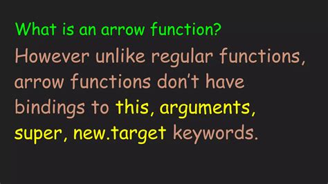 Javascript Arrow Function Pdf Programming Languages Computing