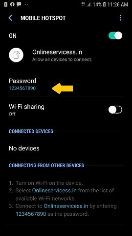 How To Change The Wi Fi Hotspot Password On Android Onlineservicess