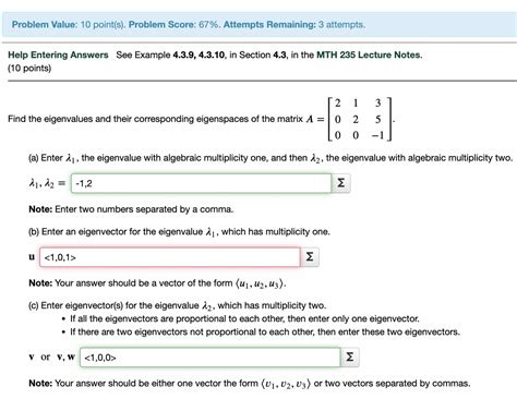 Solved Problem Value 10 ﻿points ﻿problem Score 67