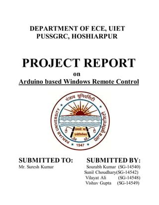 Arduino Windows Remote Control PDF