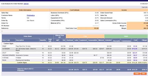 Sign Estimating Software 1 Sign Shop Management Software