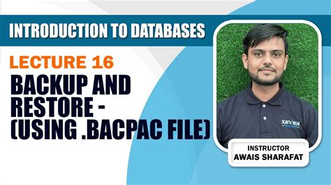 Lecture 16 Backup And Restore Using Bacpac File Youtube