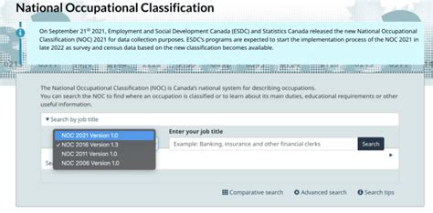 New NOC Codes Step Wise Guide To Find Your NOC