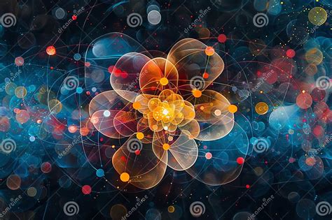 Abstract Digital Art With Colorful Particle Waves And Dynamic Energy