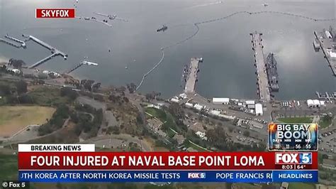 Five Us Navy Sailors Hospitalized Watercraft Hits Jetty Near Naval Base