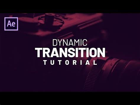 Dynamic Video Camera Transition In After Effects After Effects Tutorial After Effects After