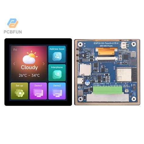 pcbfun esp32 s3 touch lcd 4 esp32 s3 หน้าจอสัมผัสแบบ lcd ขนาด 4 นิ้ว 32