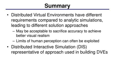 Ppt Distributed Virtual Environments Powerpoint Presentation Free Download Id6683155
