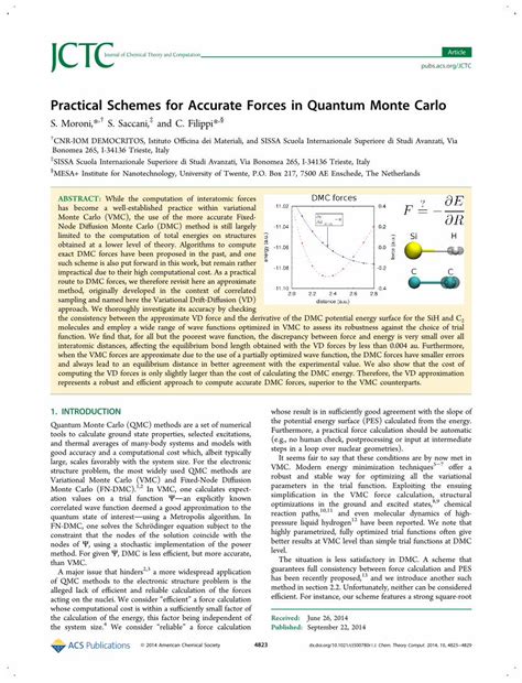 pdf practical schemes for accurate forces in quantum monte carlo