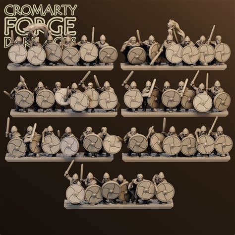 10mm Goth Infantry Attacking Cromartyforge