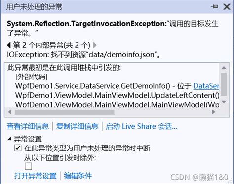 wpf 提示找不到资源错误。 wpf 生成的时候assets的资源无效 csdn博客