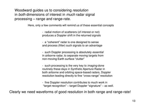 Ppt The Autocorrelation Function Key To Woodwards Resolution Theory Powerpoint Presentation
