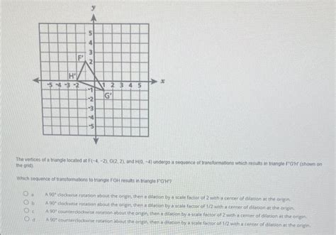 Solved The Vetices Of A Triangle Located At F−4−2g22