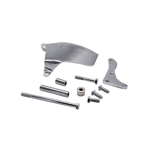 Sbc Chrome Long Water Pump Alternator Bracket Compatible For Chevy Sbc Sb 305 350 Long Water