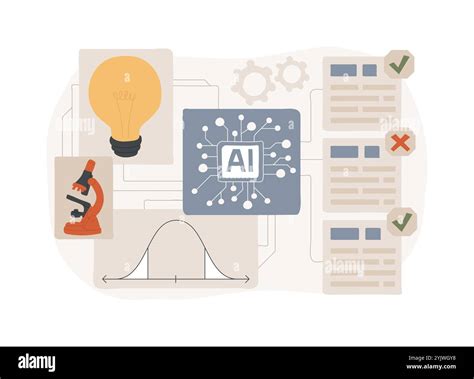 Ai Enhanced Hypothesis Testing Abstract Concept Vector Illustration