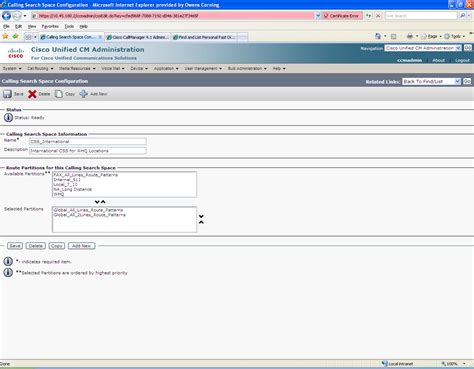 Problem With CFA CSS Cisco Community