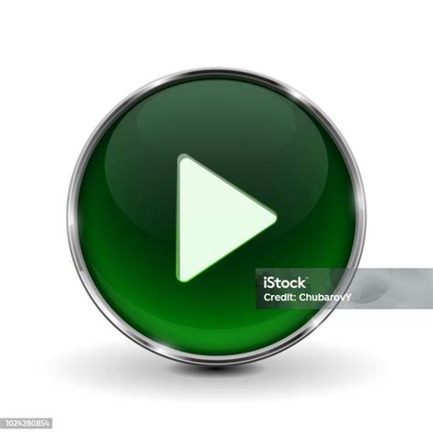 버튼을 재생 합니다 흰색 배경에 고립 된 그림자와 3d 아이콘을 그린 3차원 형태에 대한 스톡 벡터 아트 및 기타 이미지 3차원 형태 그래픽 사용자 인터페이스 그림자