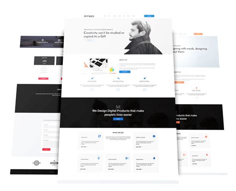 One Page Joomla Template Free Wt Amara