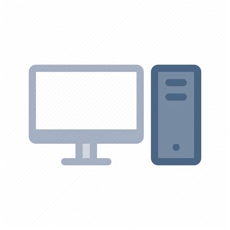 Computer Cpu Desktop Electronic Monitor Pc Technology Icon Download On Iconfinder