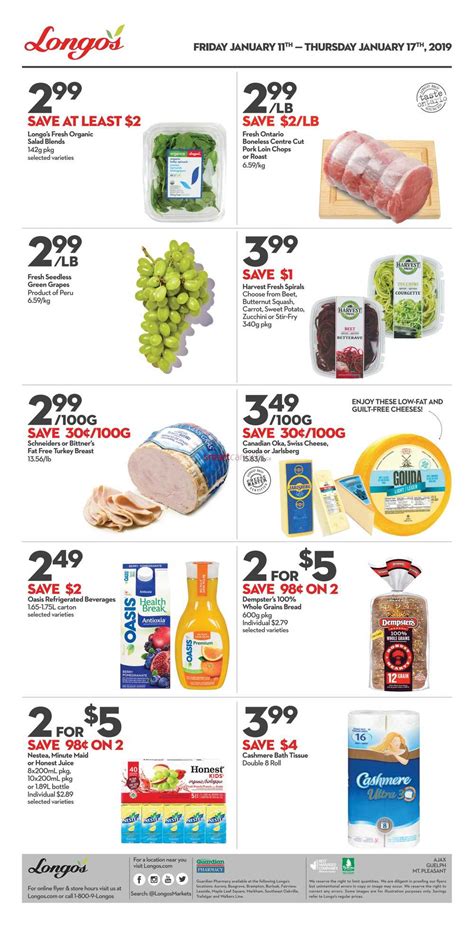 Longos Ajax Guelph Mt Pleasant Flyer January 11 To 17