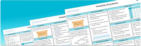 FREE GCSE Maths Probability Revision Mats Third Space Learning