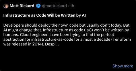 Steve Harville On Linkedin Infrastructure As Code Will Be Written By Ai