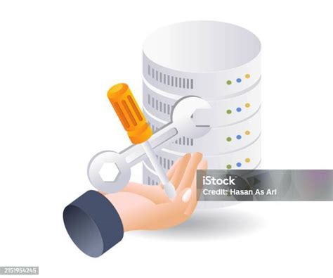 기술 서버 데이터베이스 유지 보수 서비스 인포 그래픽 3d 평면 등각 투영 그림 감시에 대한 스톡 벡터 아트 및 기타 이미지 감시 과학 관리자 Istock
