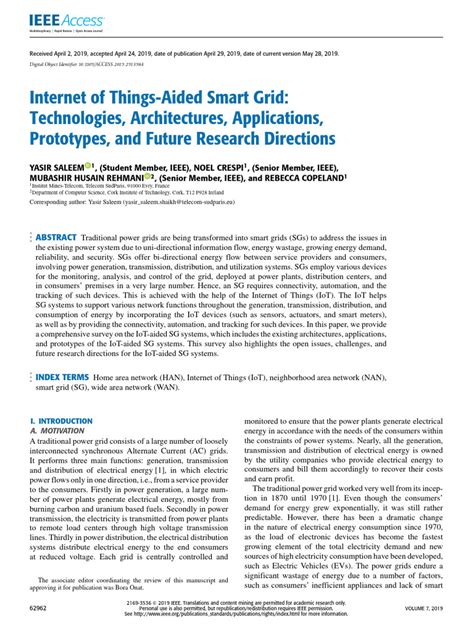 Smart Grid Architecture Standards And Regulations Ieee Paper Download