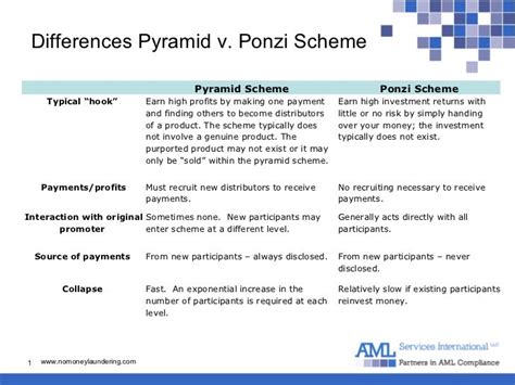 Ponzi Schemes Vs Pyramid Schemes