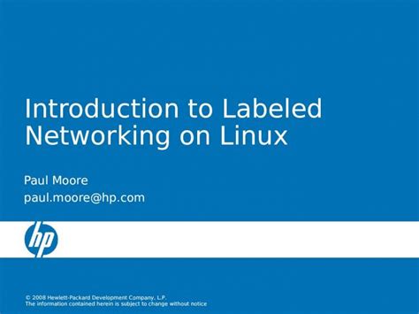 PDF Introduction To Labeled Networking On Linux DOKUMEN TIPS